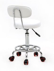 Best 6 Rolling Stool With Back Support And Durable Wheels