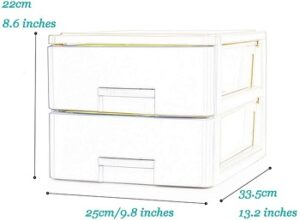 4 Top 2-Drawer Plastic File Cabinets For Work & Personal Use