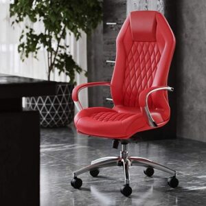 Best 6 Red Leather Desk(Office) Chair: Luxury & Casual Picks