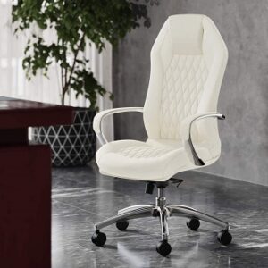 Best 6 Cream Leather Desk (Office) Chairs Fitting Any Design